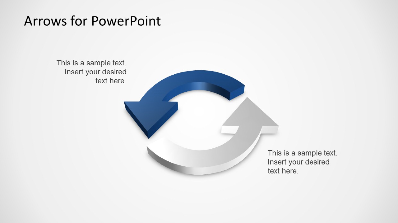 3D Arrows PowerPoint Template SlideModel