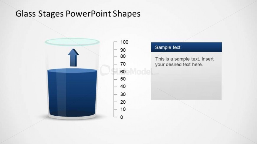 Blue content PowerPoint glass Shape with increasing Tendency - SlideModel Blue content PowerPoint glass Shape with increasing Tendency - SlideModel