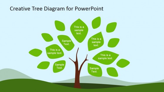 Creative Tree Diagram PowerPoint Template - SlideModel Creative Tree Diagram PowerPoint Template - SlideModel