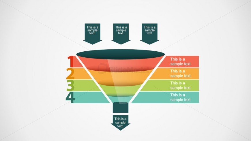 4 Steps Sales Funnel Slide Design For Powerpoint Slidemodel