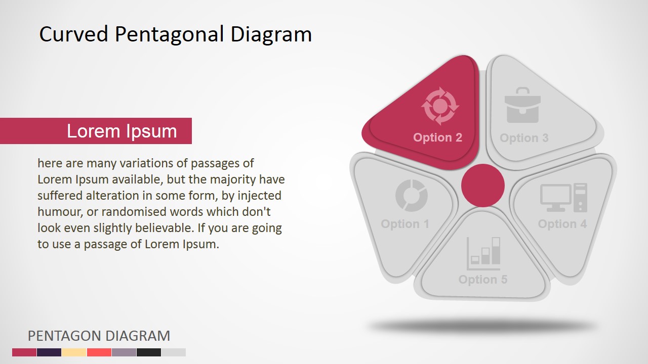 Curved Pentagon PowerPoint Diagram - SlideModel Curved Pentagon PowerPoint Diagram - SlideModel