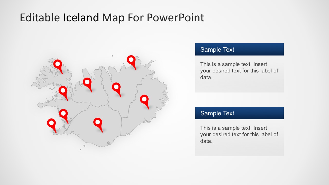 Iceland Geographic Location For PowerPoint Presentations - SlideModel