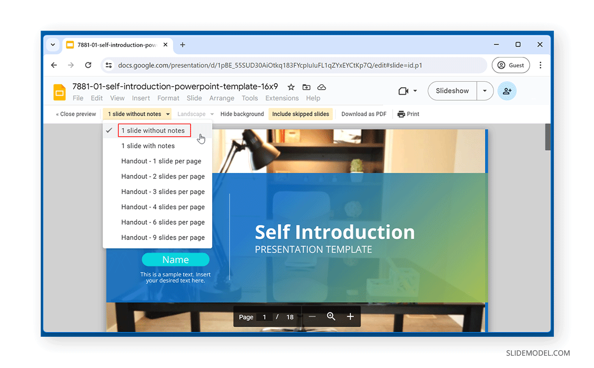 How To Print Multiple Slides On One Page In Google Slides How To Print