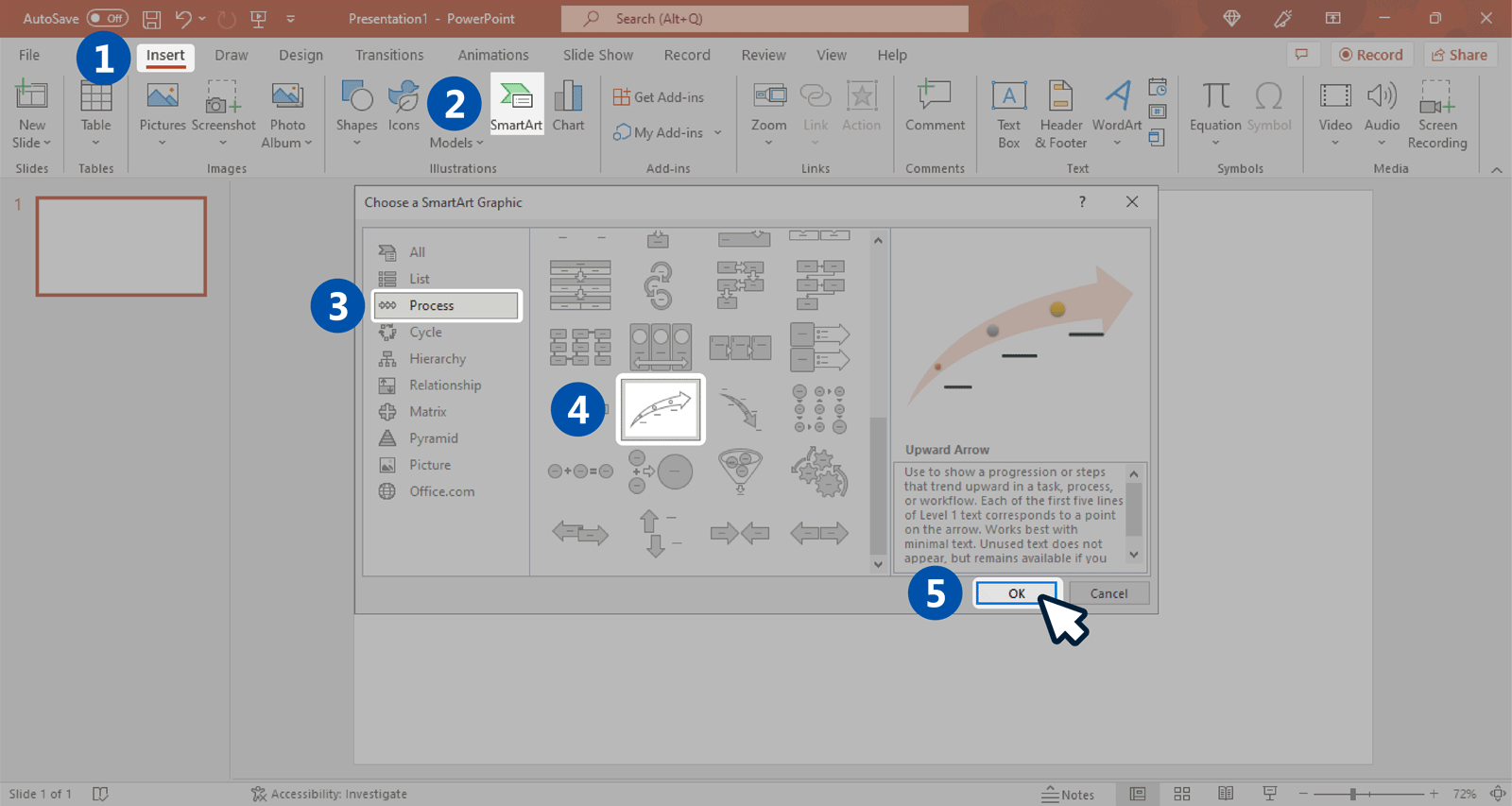 08 how to make curved arrow powerpoint smartart SlideModel