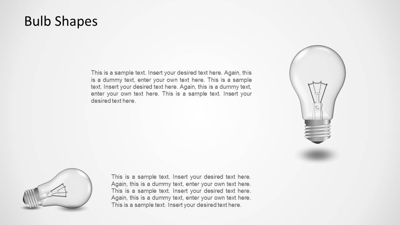 Light Bulb Shape for PowerPoint - SlideModel