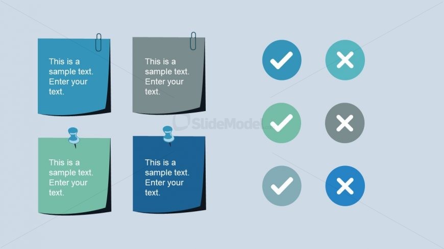 Sticky Notes Infographic Template Slide - SlideModel