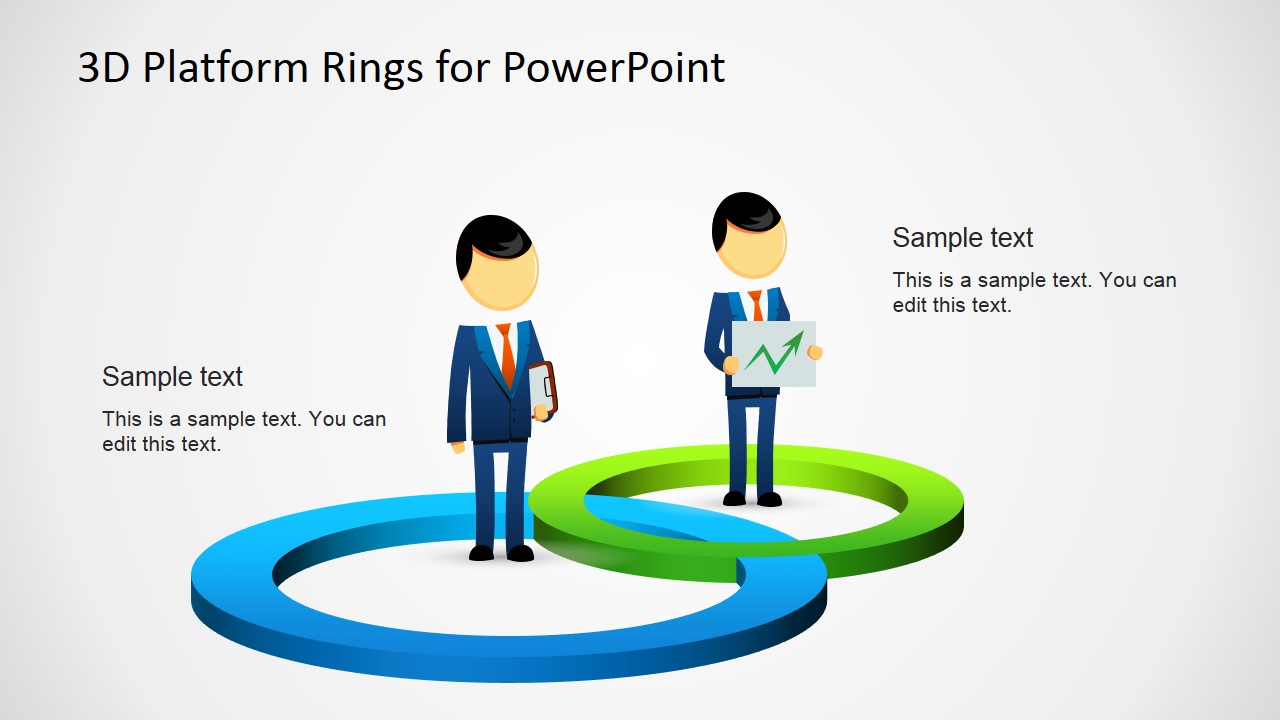 3D Ring Platforms Diagram for PowerPoint - SlideModel
