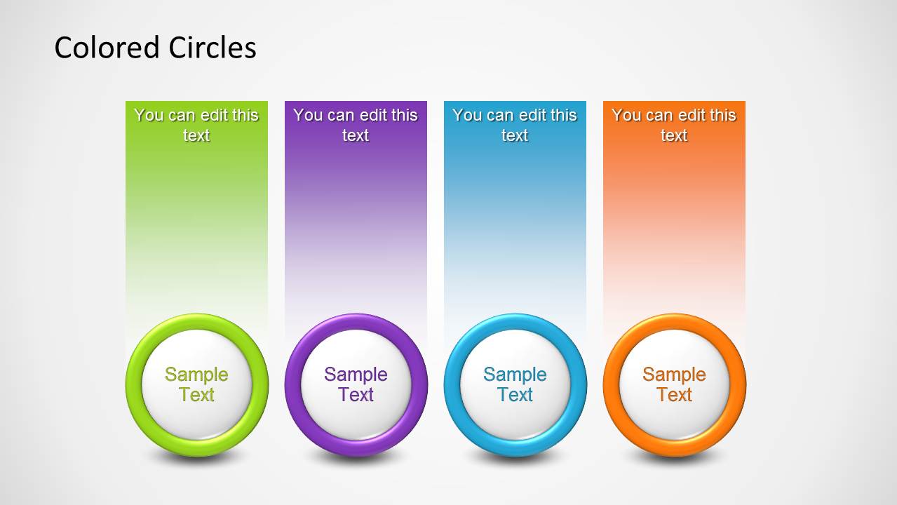 Colored Circles Diagram for PowerPoint - SlideModel