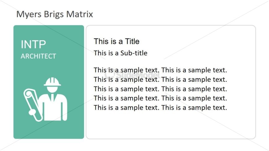 Myers Briggs Architect Slide - SlideModel