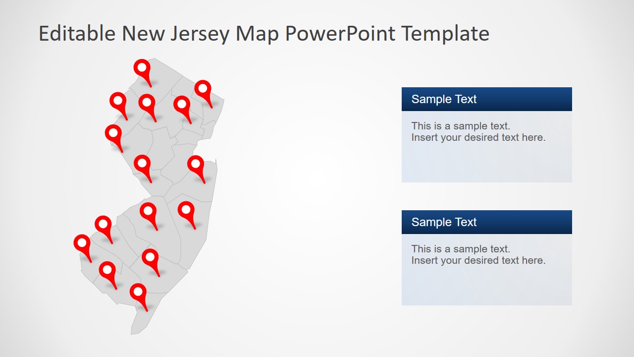 New Jersey State PowerPoint Map - SlideModel