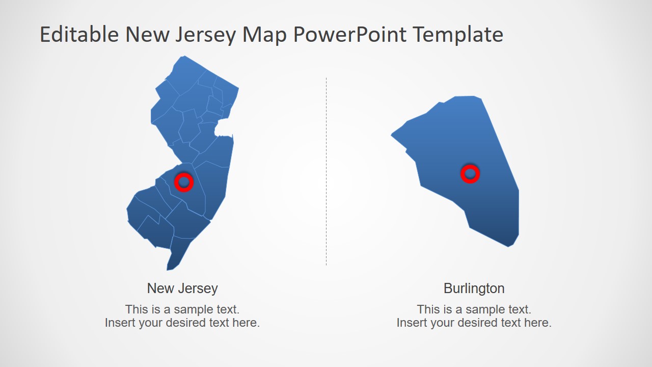New Jersey State PowerPoint Map - SlideModel