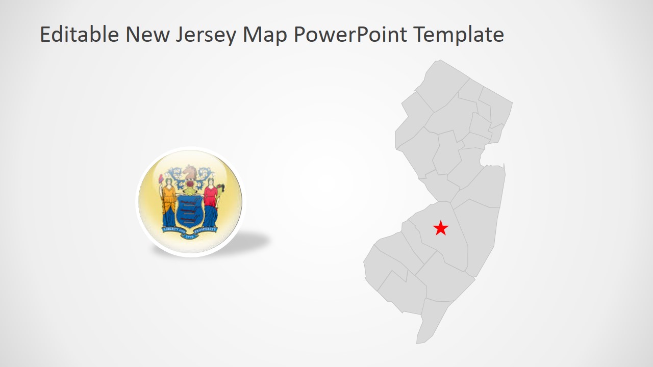 New Jersey State PowerPoint Map - SlideModel