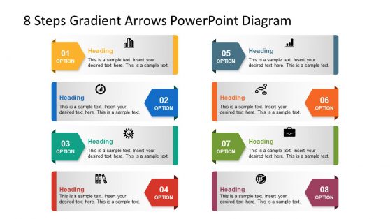 8 Steps PowerPoint Templates