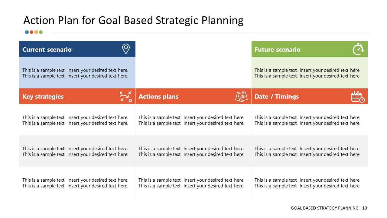 Goals Based Strategic Planning PowerPoint Templates & Slides