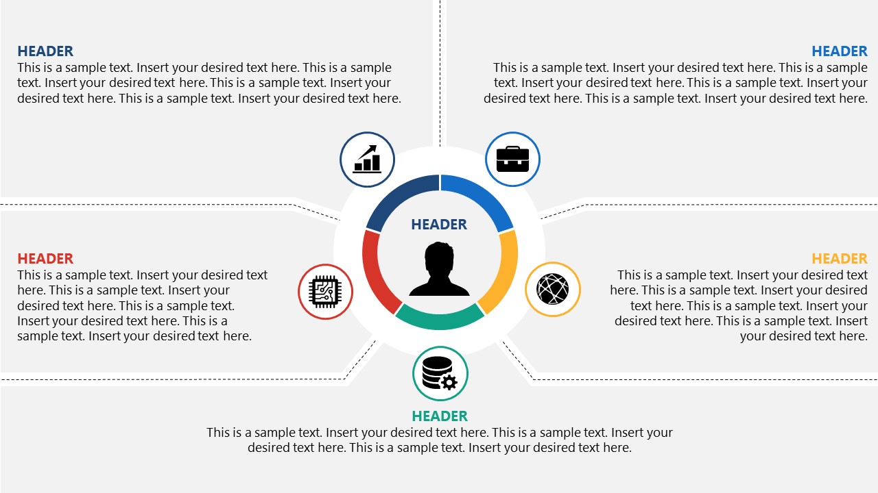 5 Steps Segmented Canvas PowerPoint - SlideModel 5 Steps Segmented Canvas PowerPoint - SlideModel