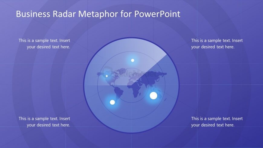 Infographic Map and Radar Metaphor PPT - SlideModel