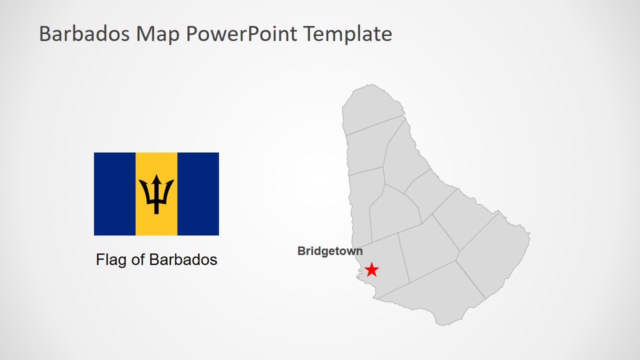 Editable Barbados Map PowerPoint Template - SlideModel