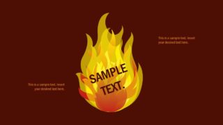 Flame PowerPoint Shape - SlideModel