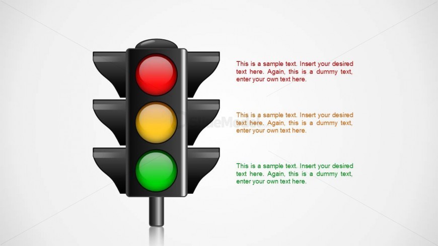 3 Traffic Light Illustration Shape for PowerPoint - SlideModel