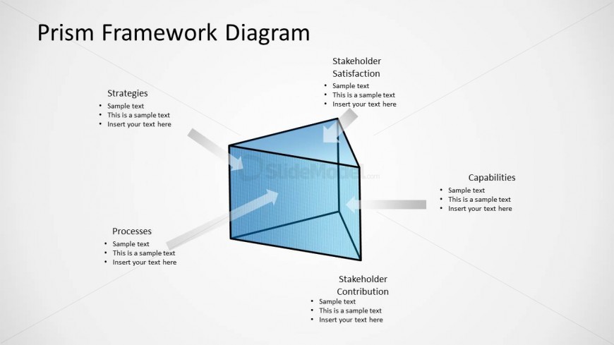 Prism Shape for PowerPoint with Arrows - SlideModel