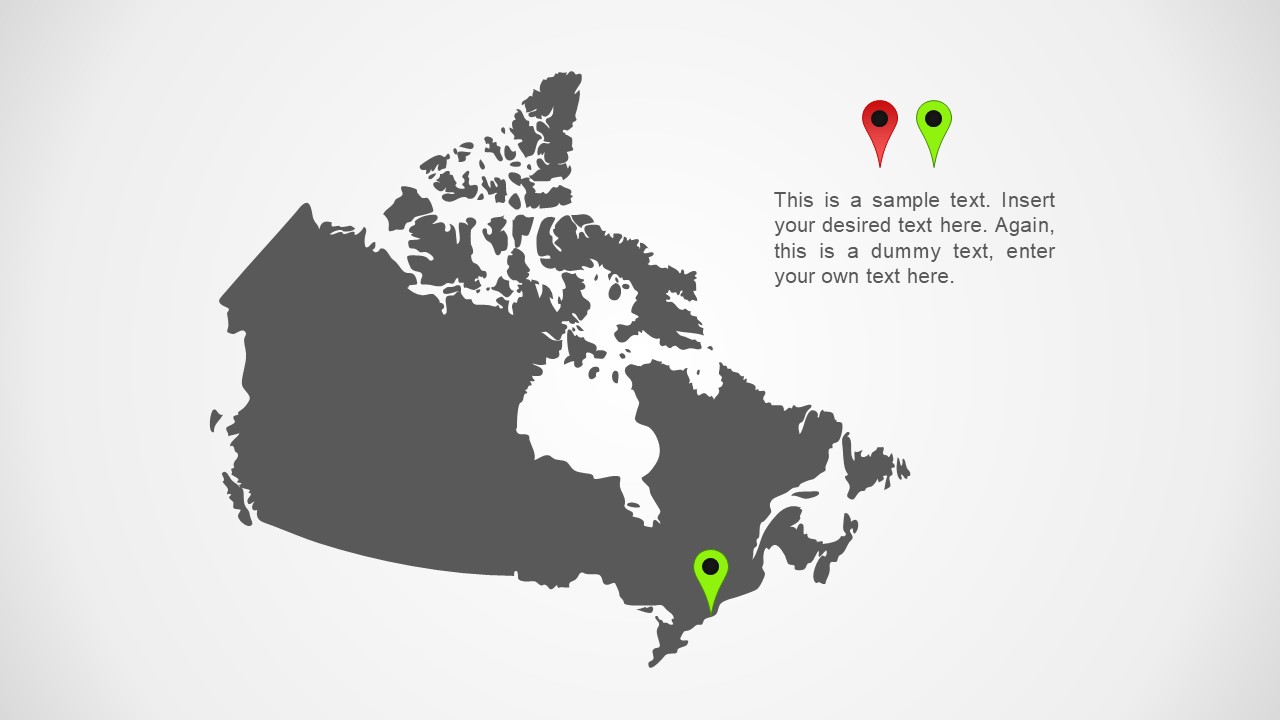 Canada Map PowerPoint Template & Presentation Slides