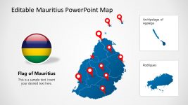 Editable Mauritius Map Slide Template - Title Slide - SlideModel