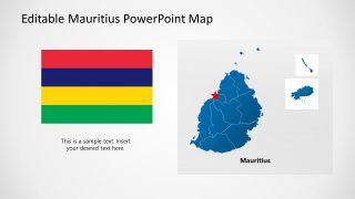 Editable Mauritius PowerPoint Map - SlideModel