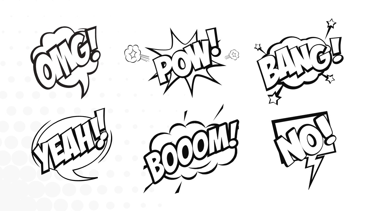 Color Comic Book Toolkit for PowerPoint - SlideModel