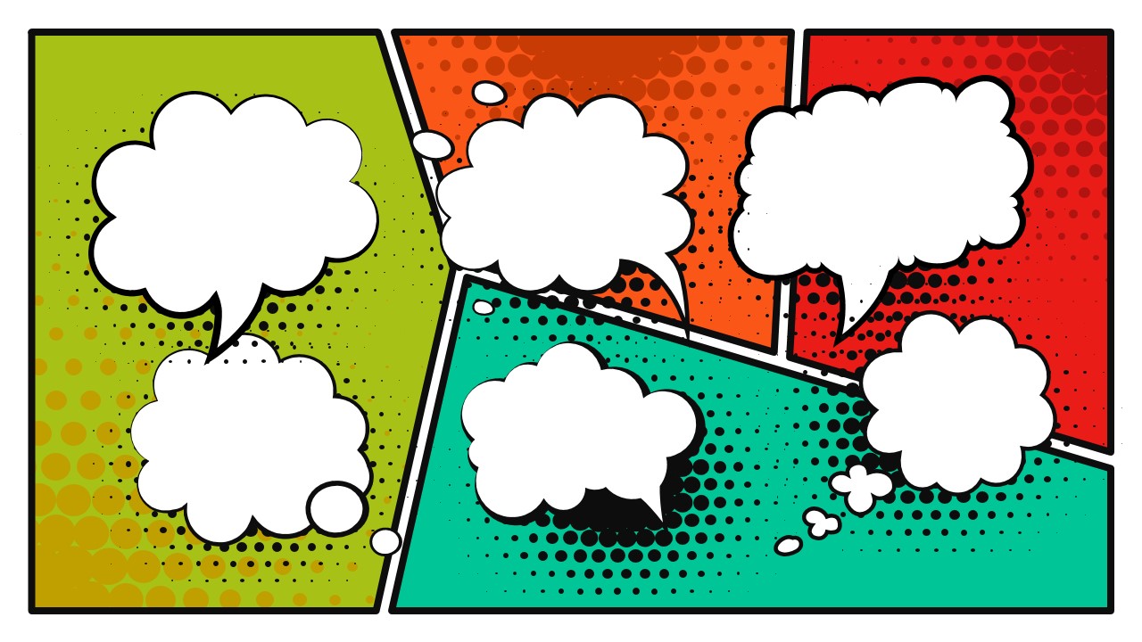 Color Comic Book Toolkit for PowerPoint - SlideModel