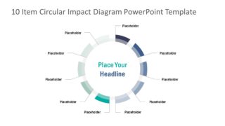 10 Item Circular Impact Diagram for PowerPoint - SlideModel