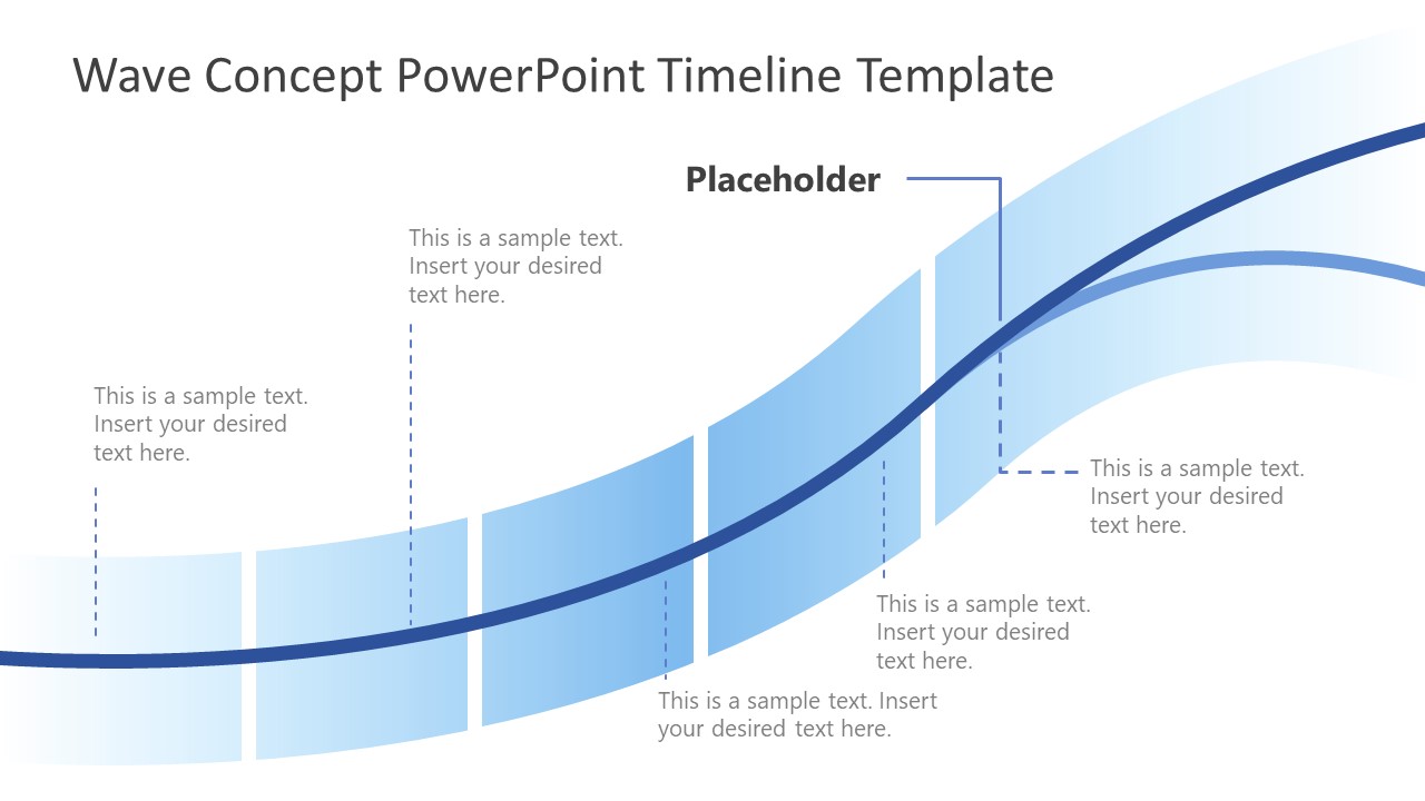 Wave Concept PPT Timeline Template - SlideModel