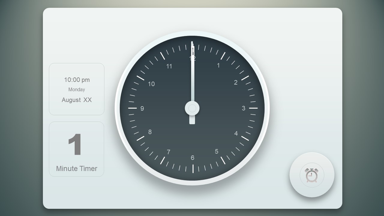 Analog Clock Timer Animated PowerPoint - SlideModel Analog Clock Timer Animated PowerPoint - SlideModel
