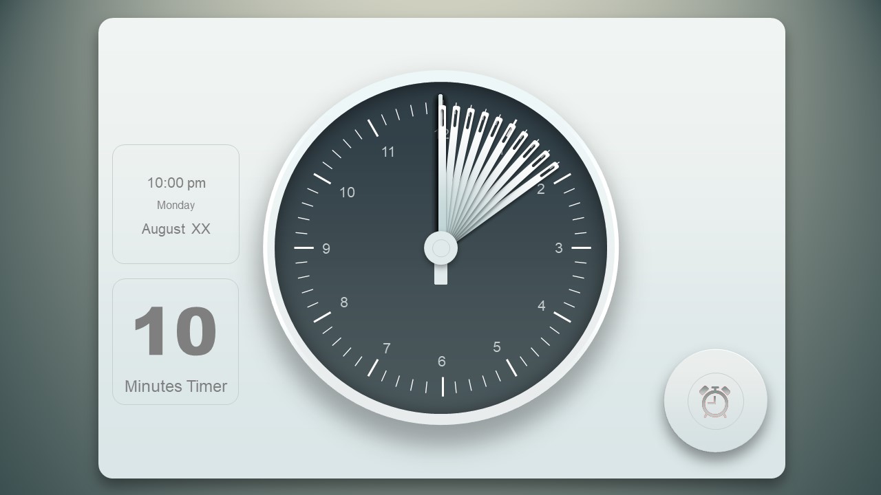 Animated PowerPoint Timer Analog Clock - SlideModel