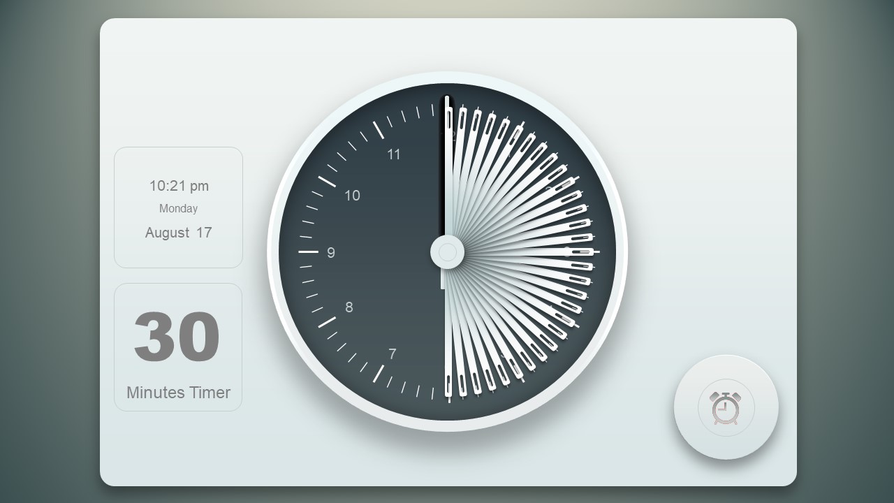 Animated PowerPoint Timer Analog Clock - SlideModel