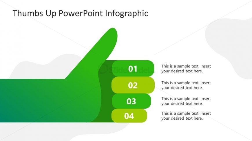 4 Steps Thumbs Up Slide - SlideModel