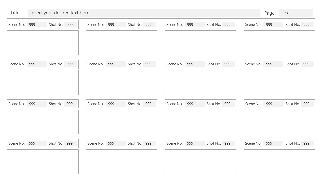 Storyboard PowerPoint Template - SlideModel