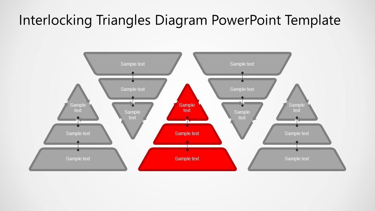 Red Pyramid Diagram Template - SlideModel