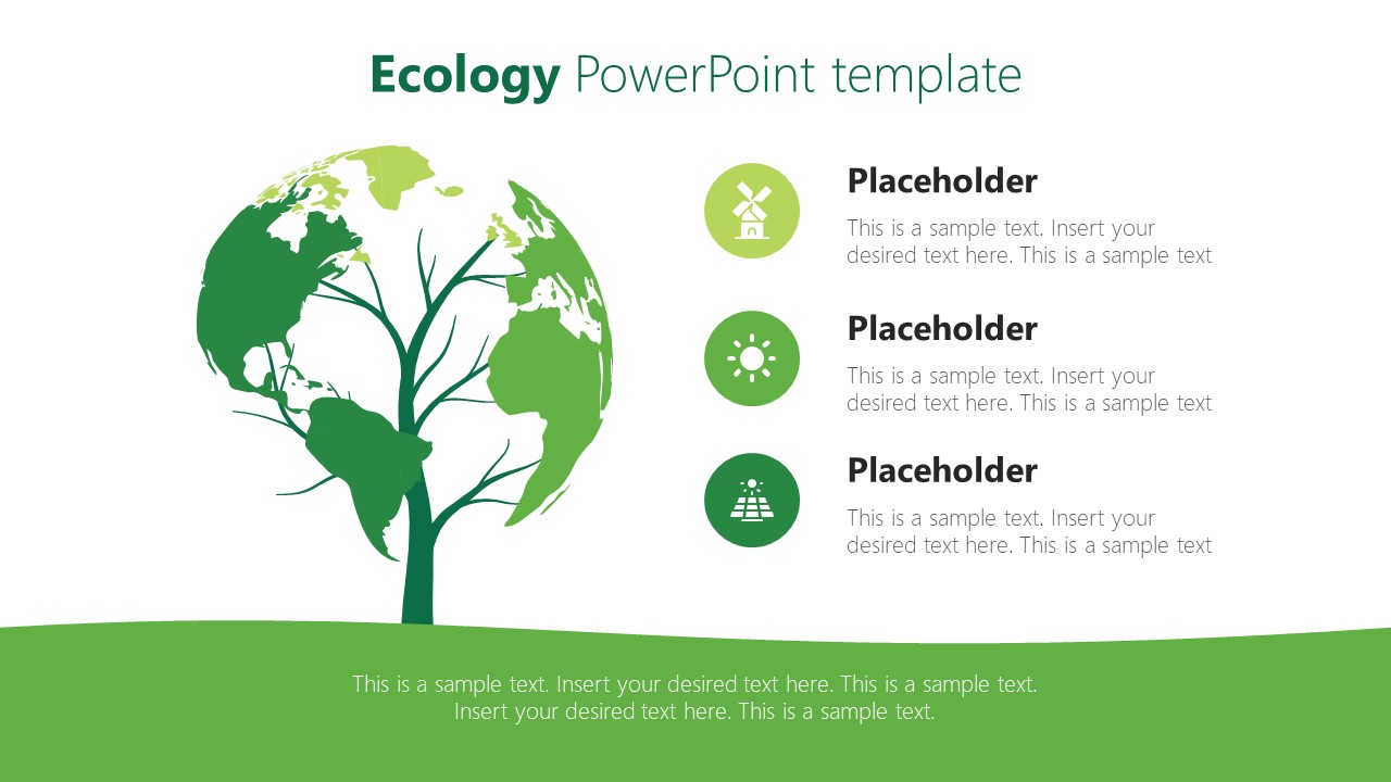 Ecology Green PowerPoint Shapes & Presentation Slides
