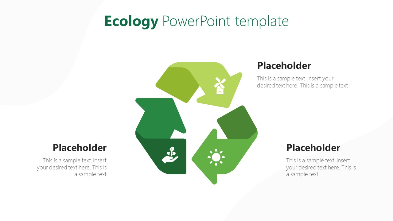Ecosystem PowerPoint Diagram Green Shapes - SlideModel Ecosystem PowerPoint Diagram Green Shapes - SlideModel