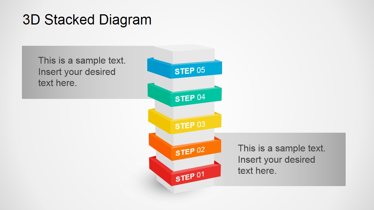 3D Stacked Diagram for PowerPoint