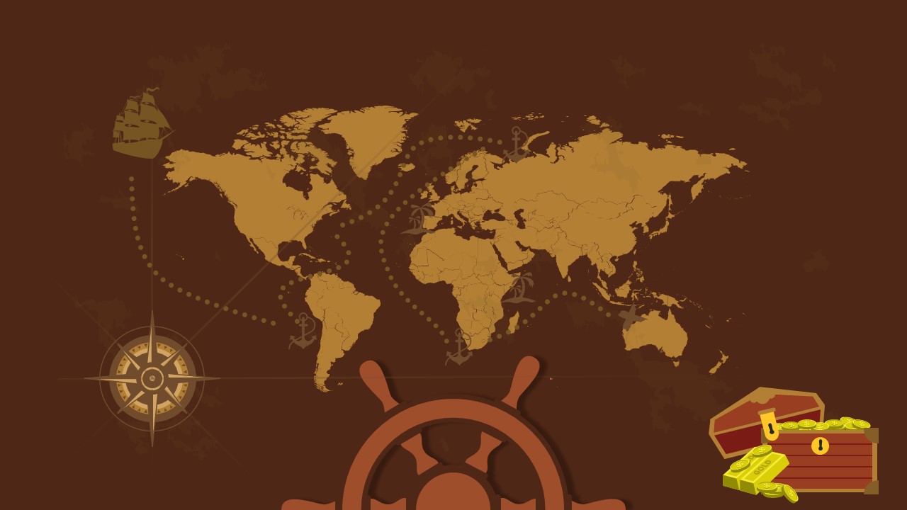 Treasure Hunt PowerPoint Template & Presentation Slides