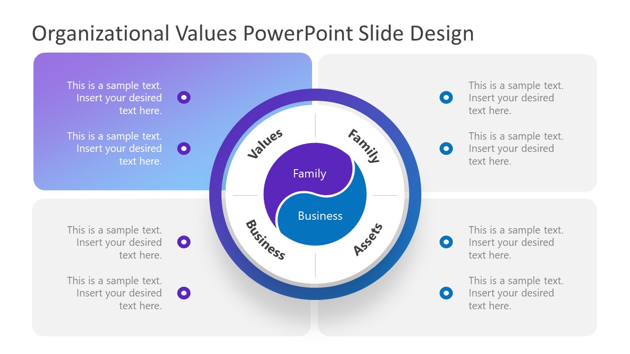 Organizational Values PowerPoint Slides - SlideModel