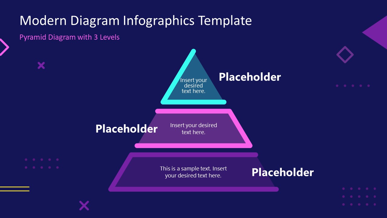 3 Step Pyramid Diagram PowerPoint - SlideModel