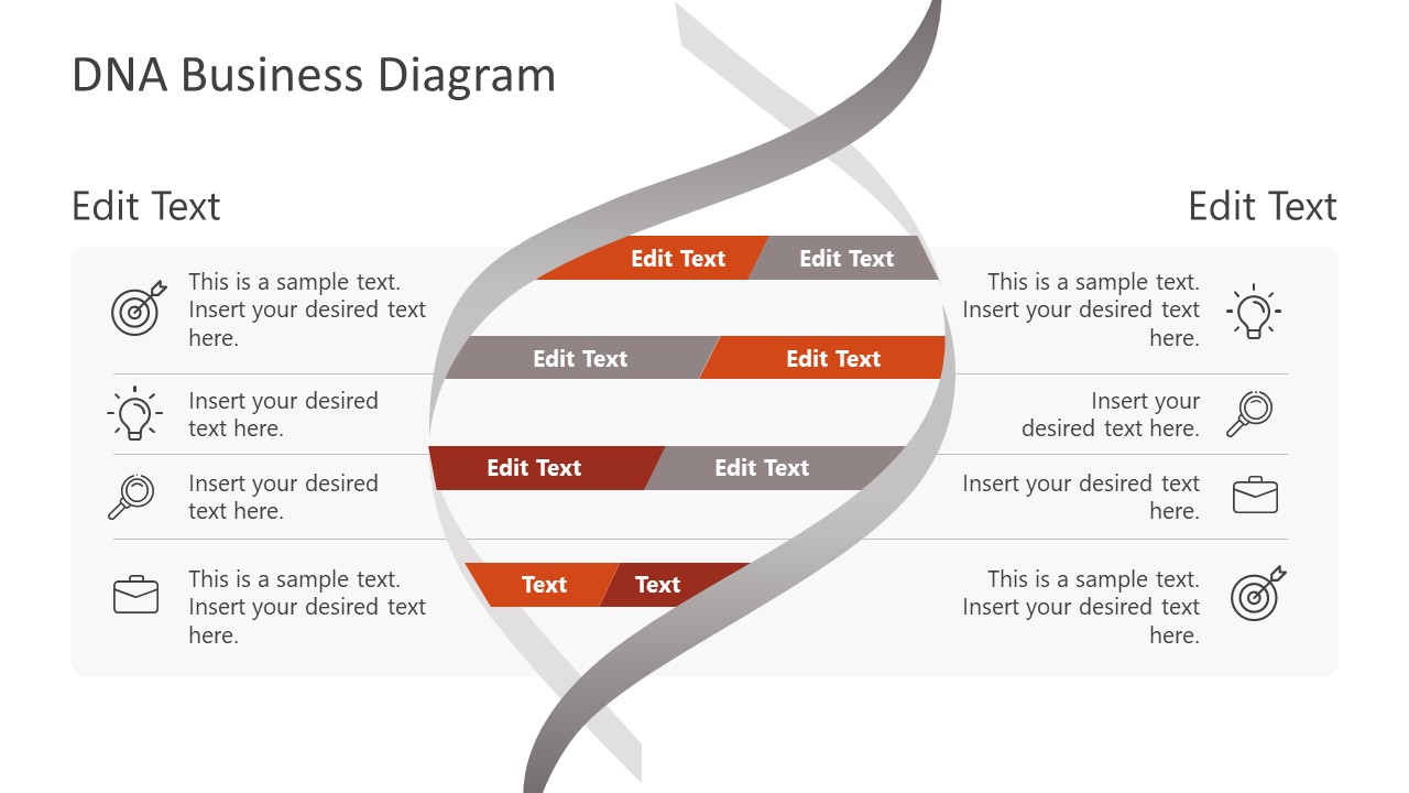 Simple DNA Business Diagram PowerPoint Template - SlideModel