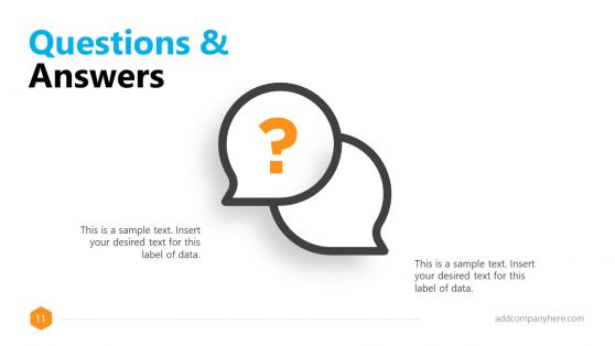 Questions & Answers Slide Design for PowerPoint - SlideModel