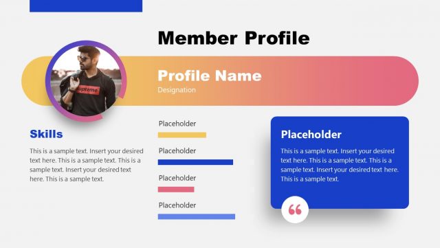 Template of Team Member Introduction - SlideModel