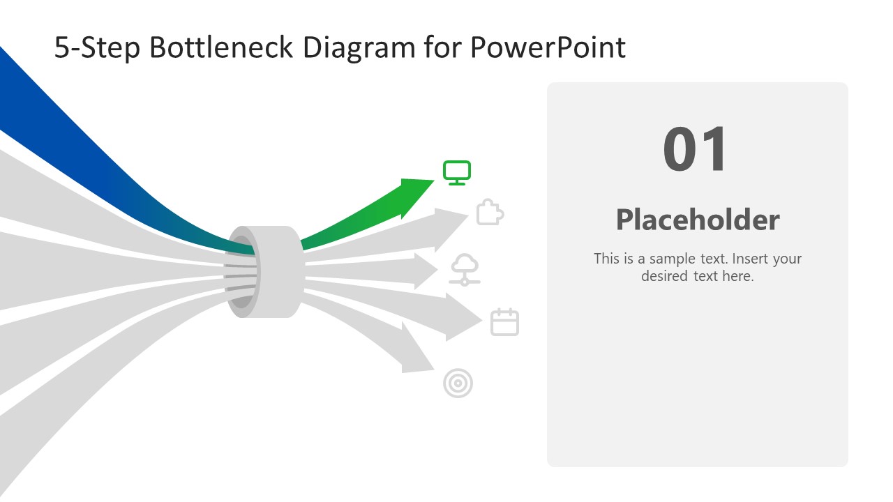 5 Steps Bottleneck Diagram 1 Arrow PPT - SlideModel 5 Steps Bottleneck Diagram 1 Arrow PPT - SlideModel