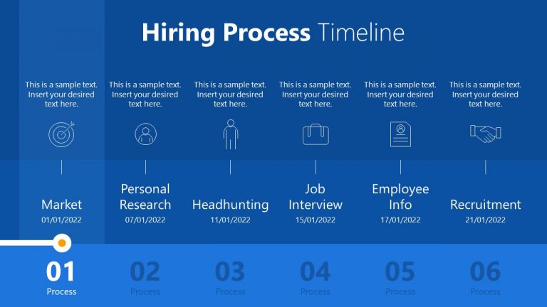 Hiring Process Timeline Market Stage Template - SlideModel