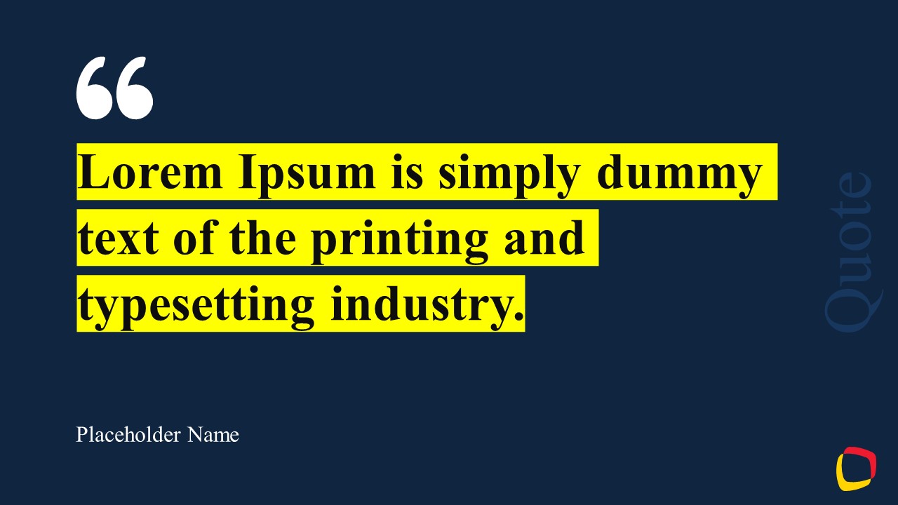 Traditional Quote Slide Template for PowerPoint - SlideModel