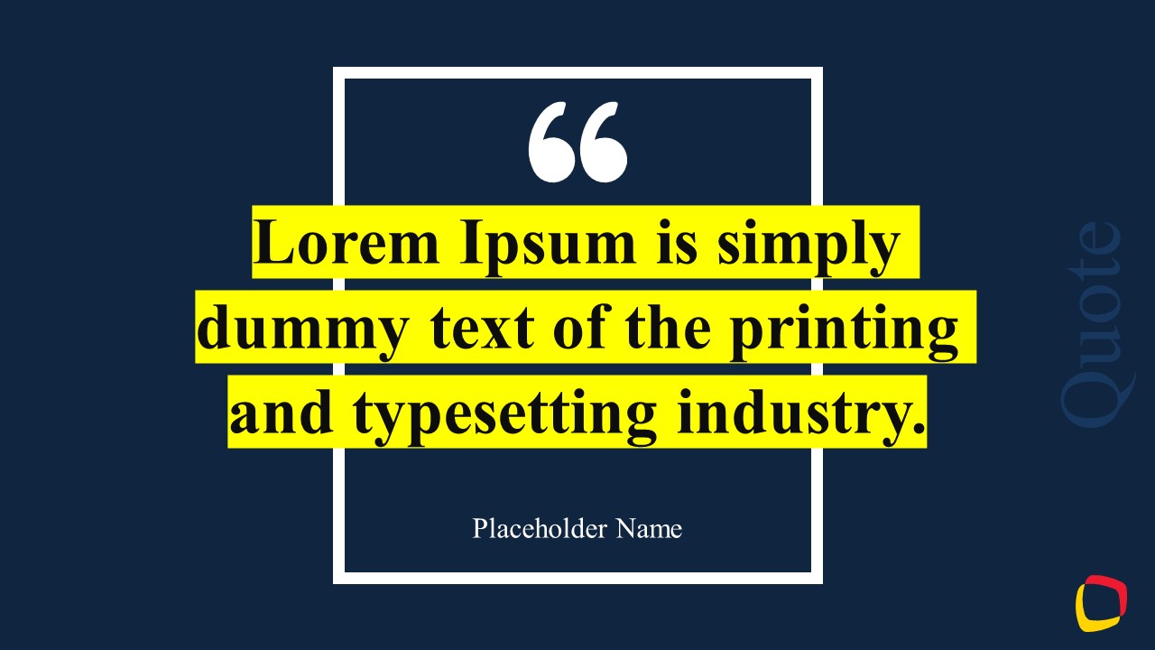 Traditional Quote Slide Template for PowerPoint - SlideModel